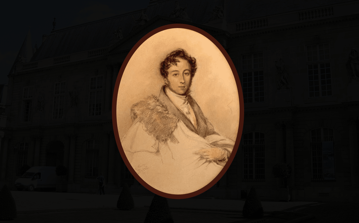Arrêt sur image. Numa Charles de Nonjon représenté par Candide Blaize ...